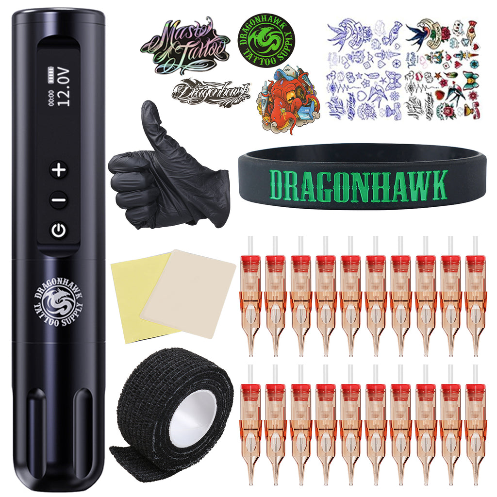 Dragonhawk X9 Wireless Tattoo Kit