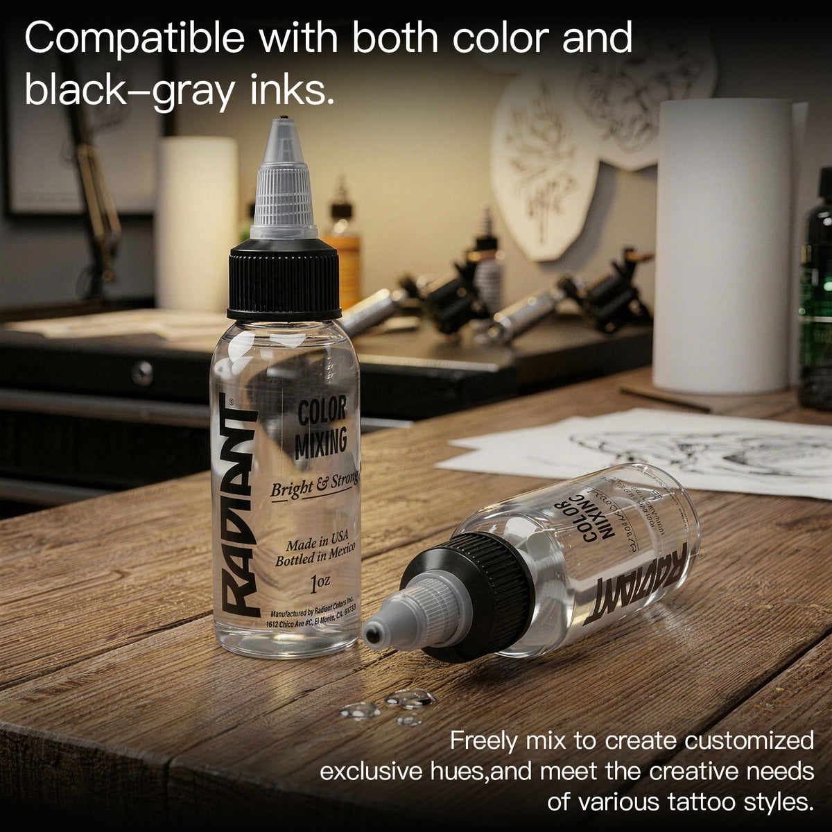 Radiant Tattoo Color Mixing Solution Color 1OZ