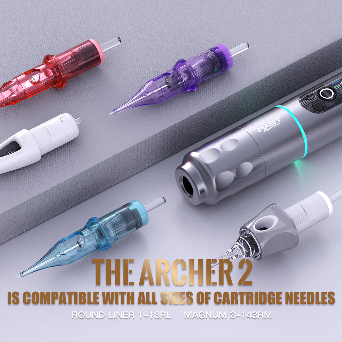 Mast Archer2 Max Brushless Motor with Color Screen 3.5MM Stroke (Bluet – Dragonhawktattoos