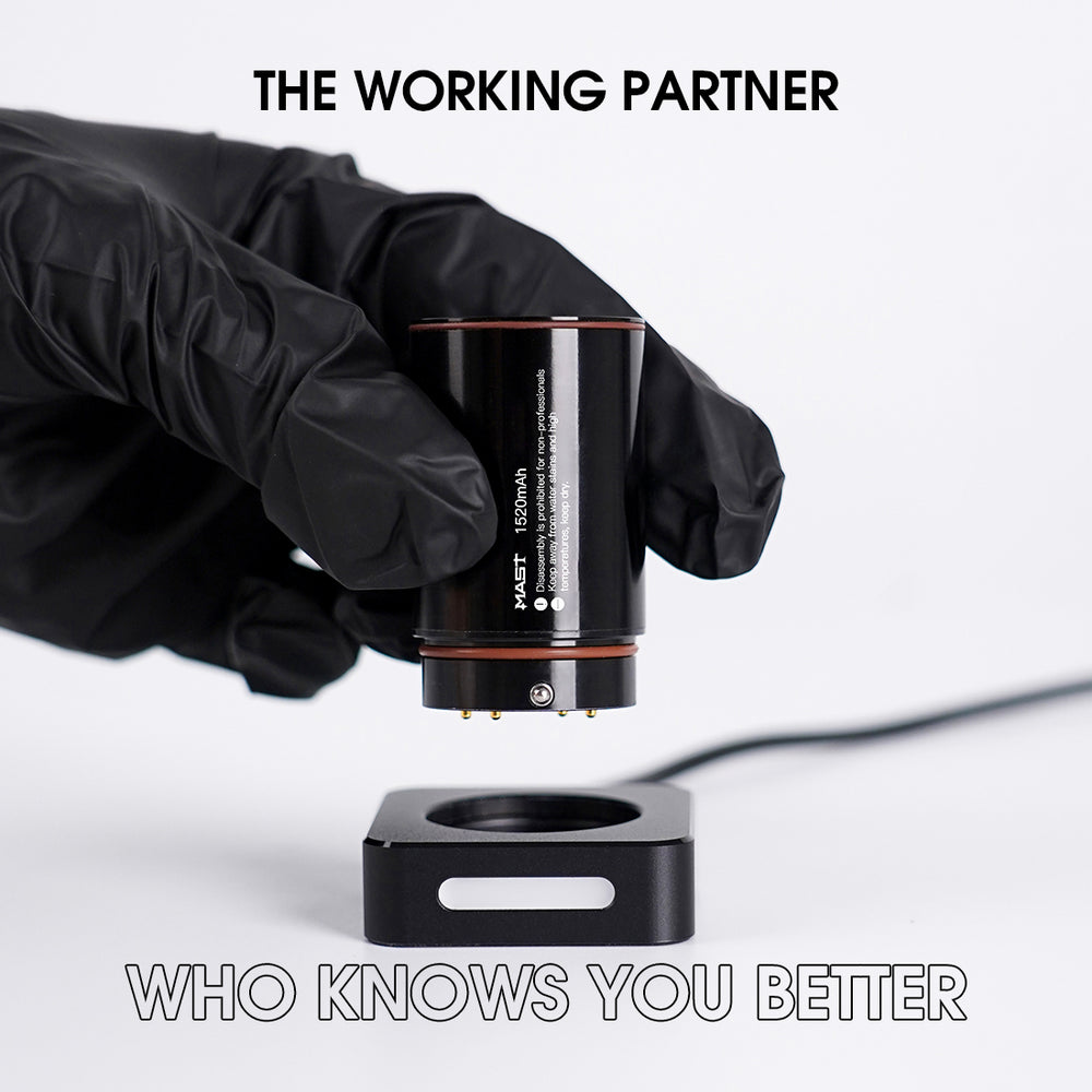 Original Battery&Charging Base for MAST Racer Pro Wireless Tattoo Pen