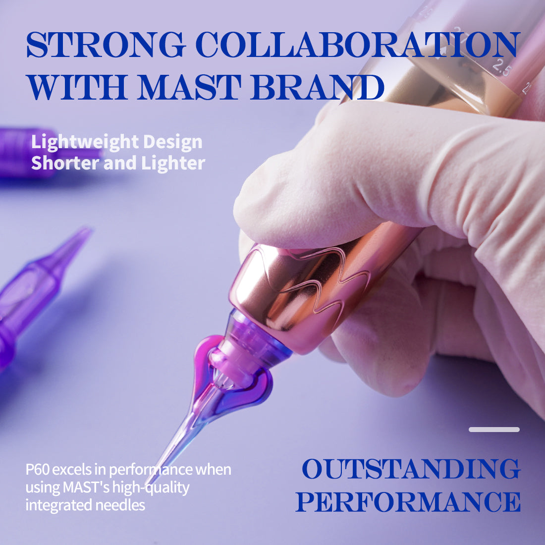 MAST P60 Wireless Tattoo Pen Machine With Adjustable Stroke Length