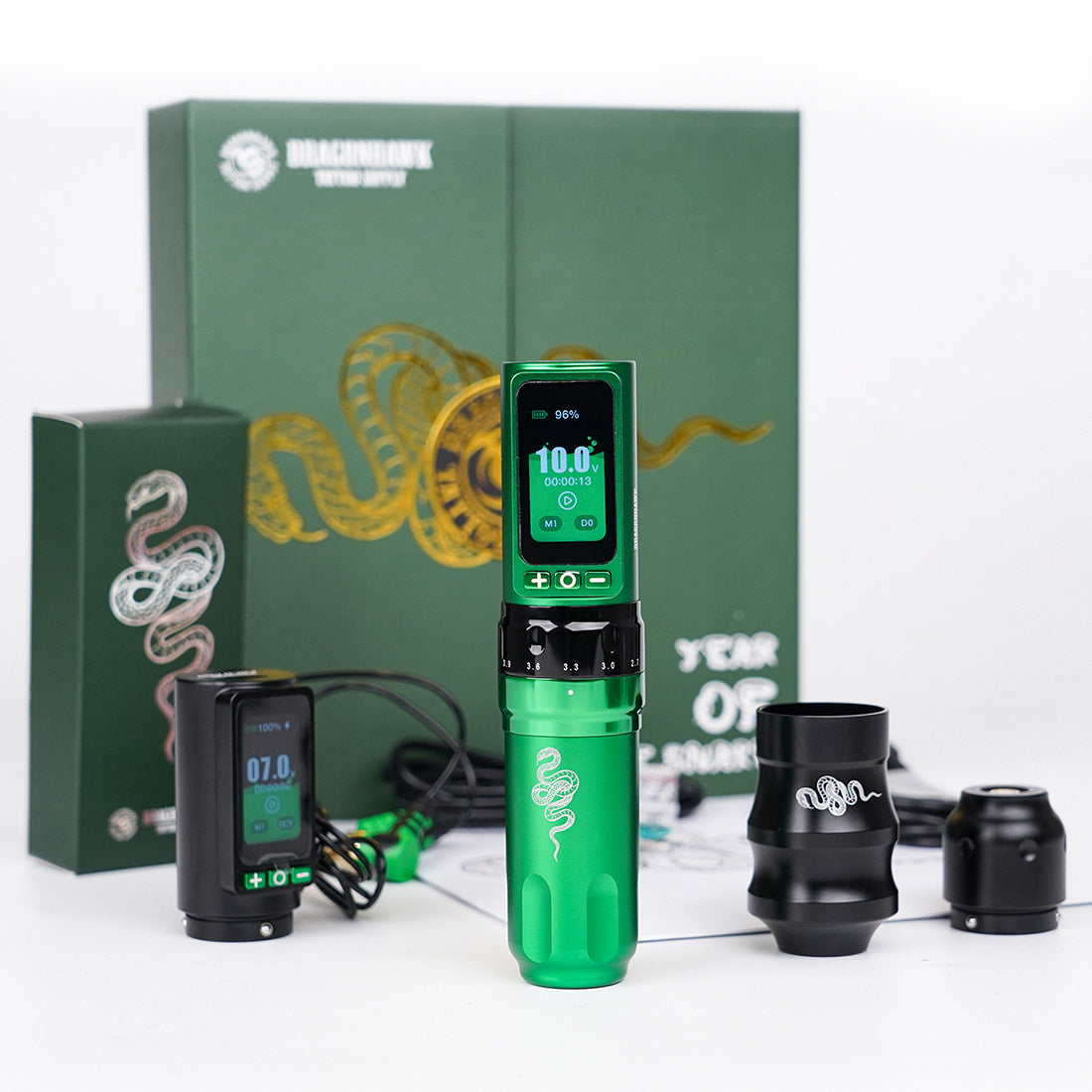 Dragonhawk Fold Pro Year of Snake Edition Wireless Tattoo Machine Pen