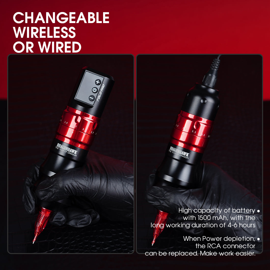 The Year of Dragonhawk Fold Pro Machine Pen with Two Batteries