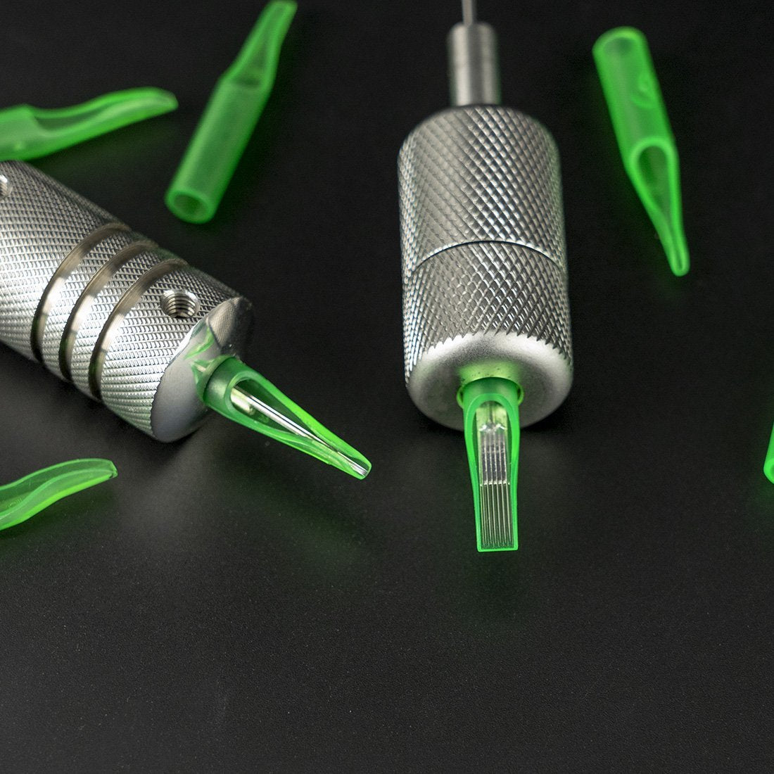 50Pcs Disposable Mast Tattoo Tips Nozzle Tube Green Color M