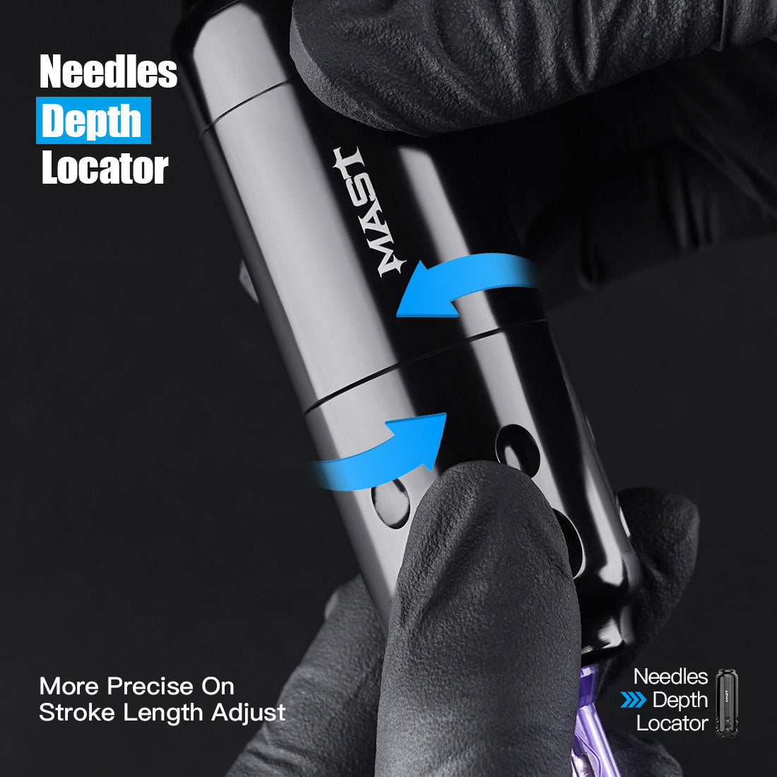 Mast Sensor Tattoo Machine With RCA Connection 4MM Stroke