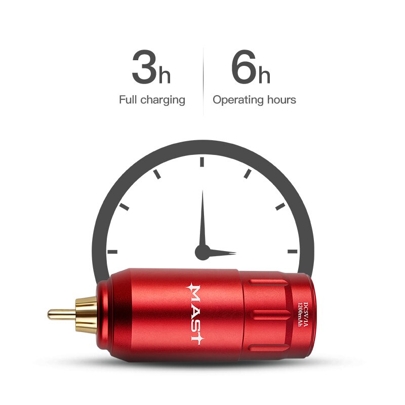 Dragonhawk Mast Tour Wireless Tattoo Kit ( Colour: Red )